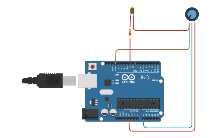 Circuit design ЛБ_11 - Tinkercad