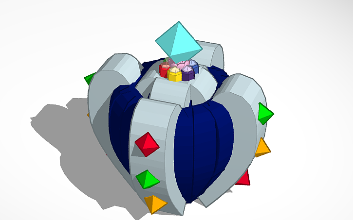 3D design The Gemstone Crown - Tinkercad