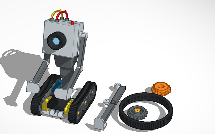 3D design Butter Robot Path Following Robot | Tinkercad