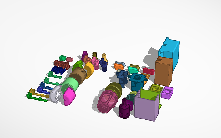 3D design CONNECTORS RJ45 - Tinkercad