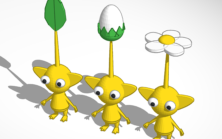 3D design Yellow Pikmin (Pikmin) - Tinkercad