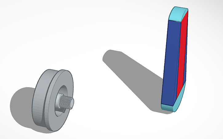 3D design thread & key - Tinkercad