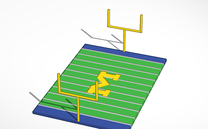 3D design football field - Tinkercad