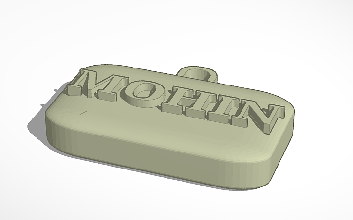 3d Design Name Keychain Tinkercad