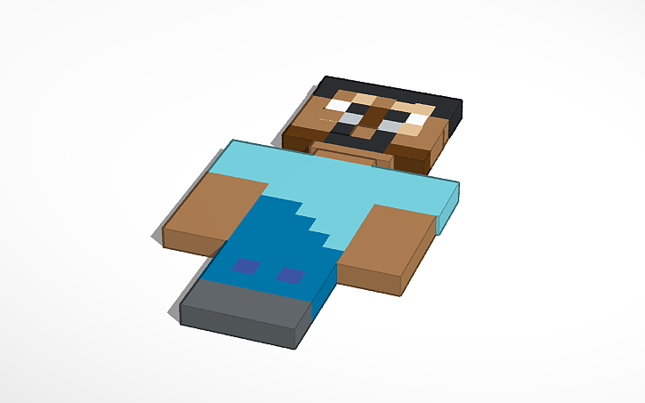 3D design Minecraft steve | Tinkercad