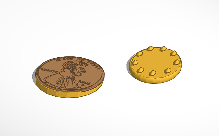 3D design Coins - Tinkercad