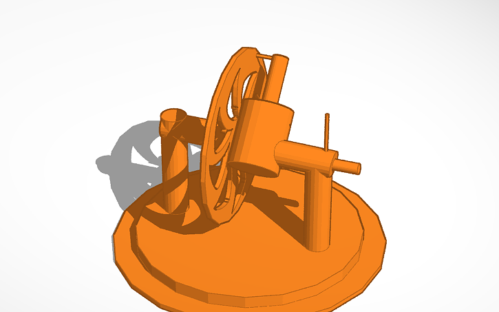 3D design Revolving Steam Engine | Tinkercad