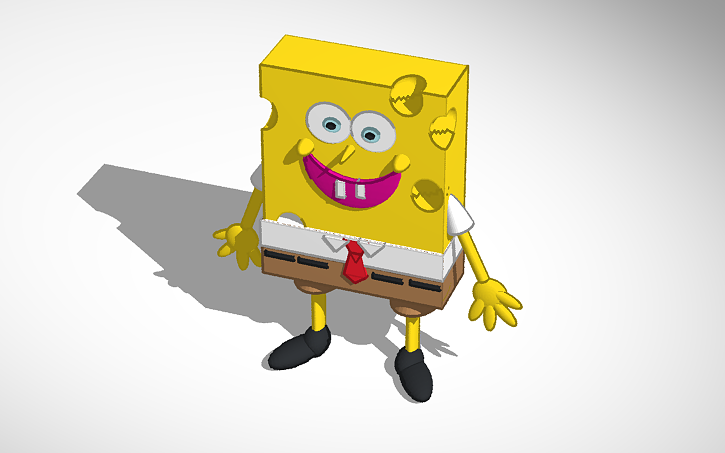 3D design Spongebob - Tinkercad