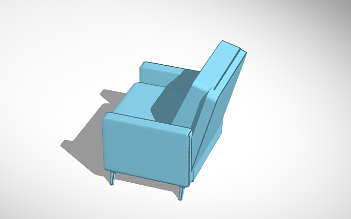 3D design Sofa Chair - Tinkercad