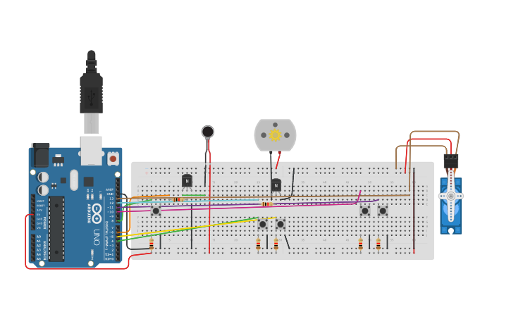 Circuit design Practica 5 - Tinkercad