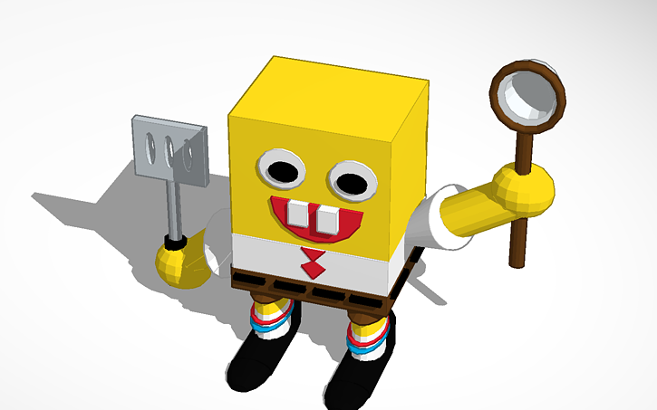 3D design Spongebob Squarepants - Tinkercad