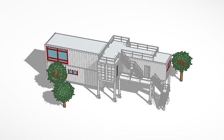 3d Design Container House Tinkercad
