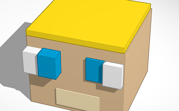 3D design My Minecraft dungeons skin - Tinkercad