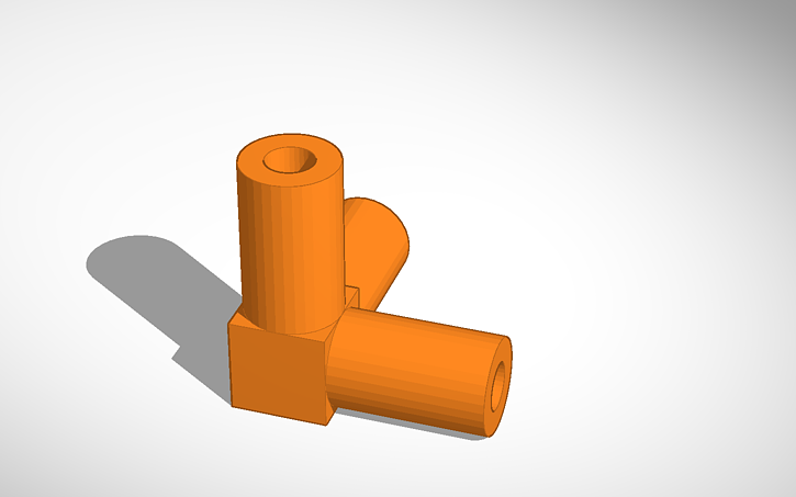 3D design 3-Way Connector - Tinkercad