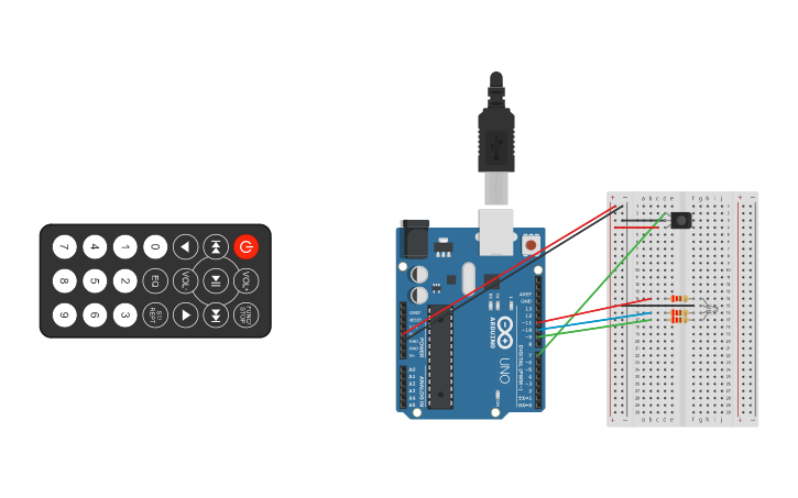 Circuit Design Copy Of Remote Control Color Tinkercad
