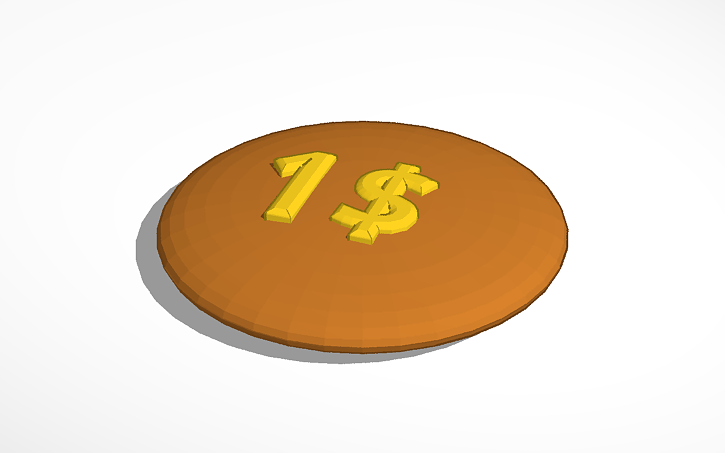 3D design 1 dollar | Tinkercad