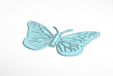 3D design Day 6 - Hinged butterfly | Tinkercad