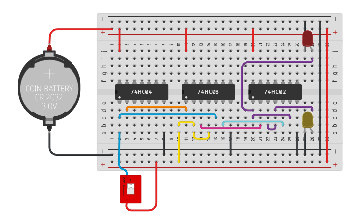 Circuit Design D Flip Flop Using Nor Gate Tinkercad