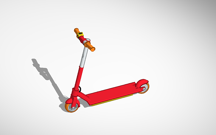 3D design Electric Scooter - Tinkercad