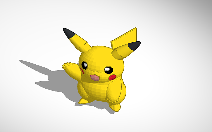 3D design Pikachu | Tinkercad