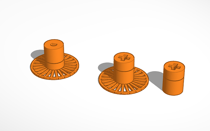 3D design N20 LEGO coupler - Tinkercad