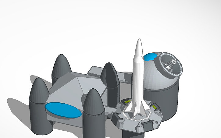 3D design MOON BASE 2 - Tinkercad