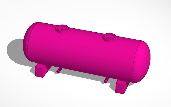 3D design ON30 15' tank - Tinkercad
