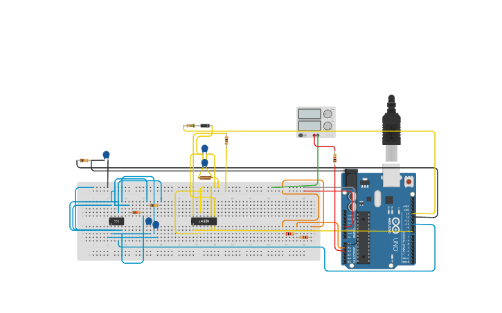 Circuit design multimeter - Tinkercad
