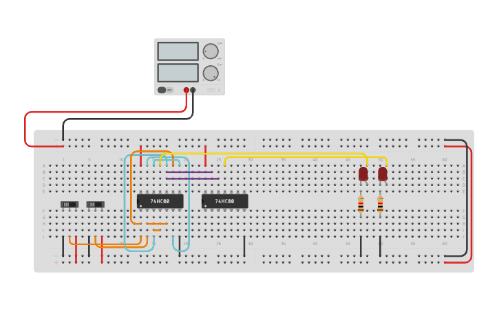Circuit Design Half Adder Using Only Nand Gate Tinkercad