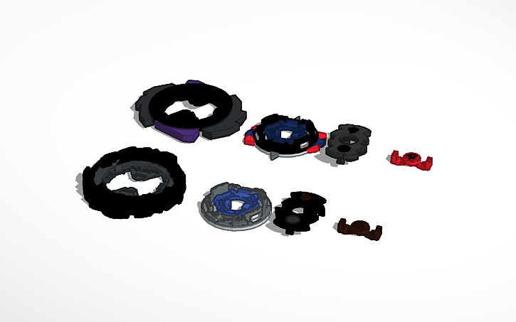 3D design Beyblade Sparking - Tinkercad