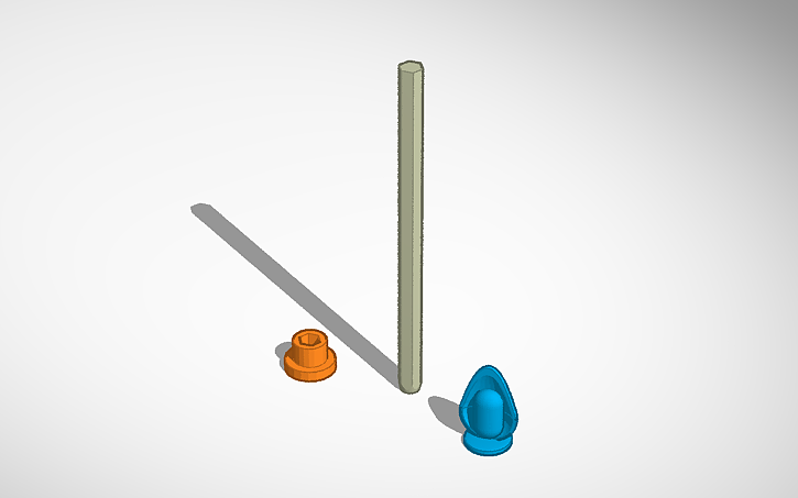 3D design Alastor Cane Pen for 3D Printing - Tinkercad