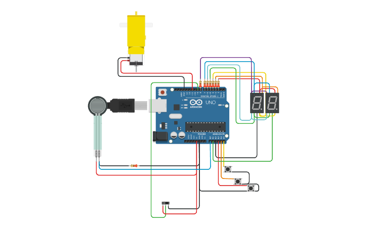 Circuit design parcial parte 2 - Tinkercad Circuit design parcial parte 2 - Tinkercad