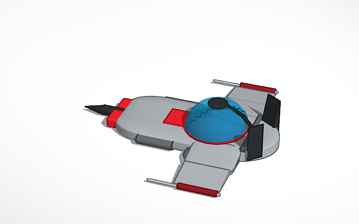 3D design space ship - Tinkercad