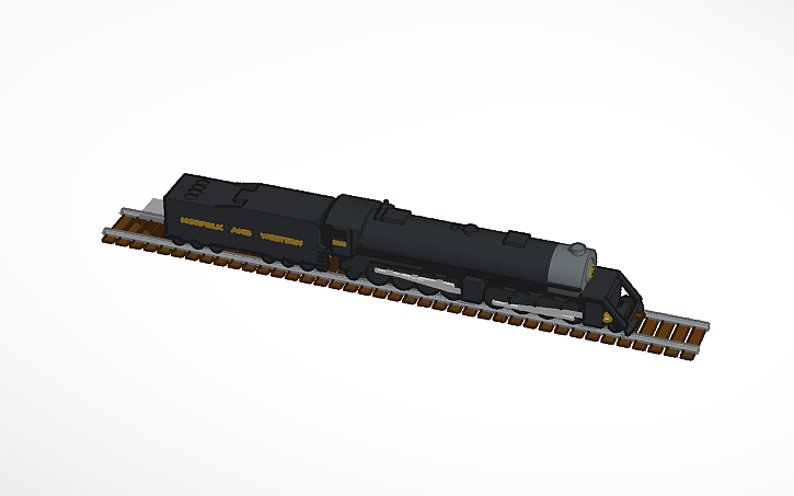 3D design N&W 2-8-8-2 Y6B No.2156 - Tinkercad