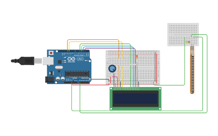 Circuit Design Water Level Indicator Tinkercad