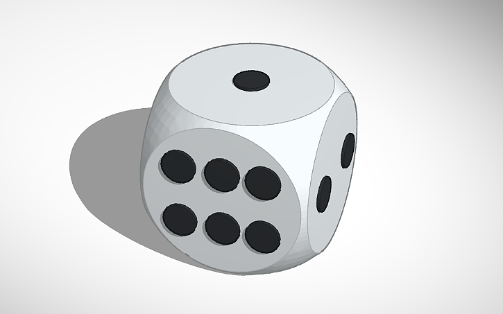 3D design Dado - Tinkercad