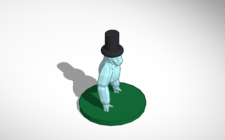 3D design Monkey tag - Tinkercad