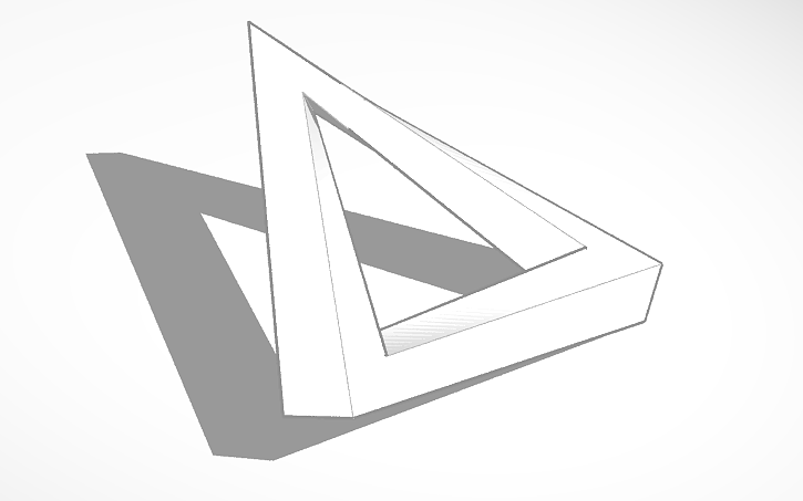 3D design The impossible triangle - Tinkercad