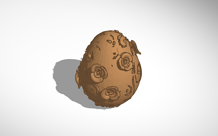 3D design Easter egg - Tinkercad