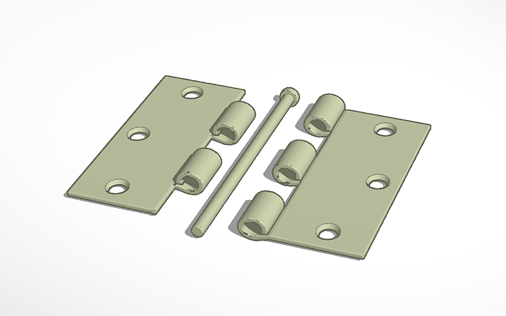 3D design Hinge 1 - Tinkercad
