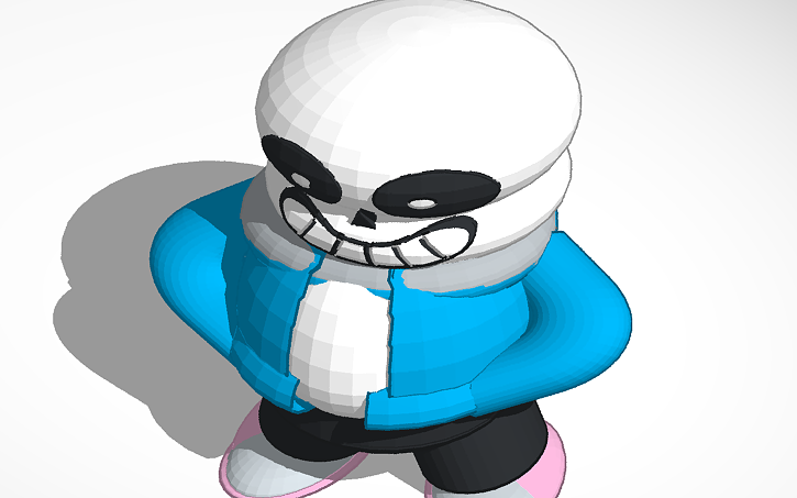 3D design Beter Sans (Undertale) - Tinkercad
