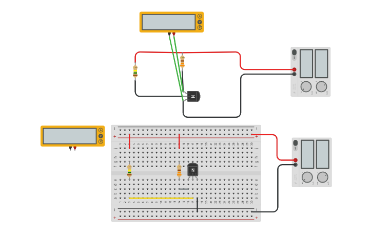 Circuit design PRATICA 4 figura 1 - Tinkercad