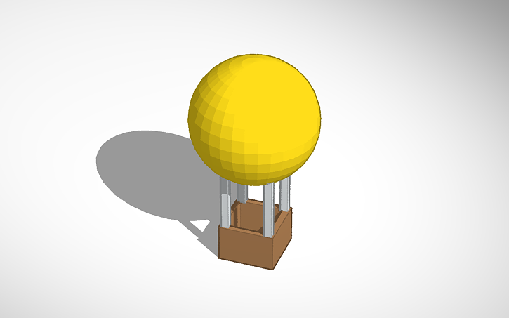 3D design Hot Air Balloon | Tinkercad