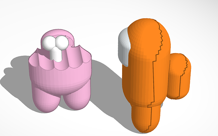3D design AMONG US CHARACTERS | Tinkercad
