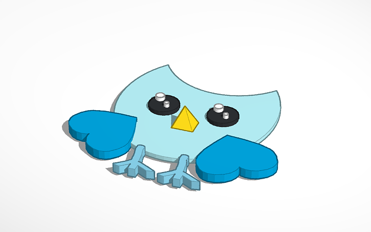 3D design Kawaii Owl - Tinkercad