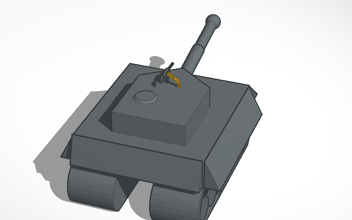 3D design Tank - Tinkercad