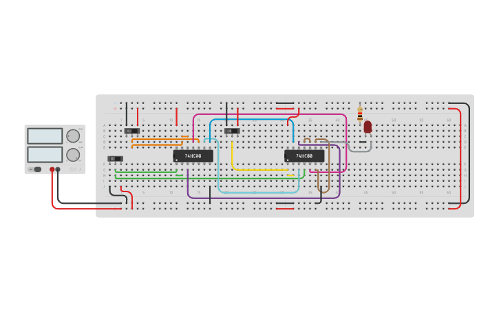 Circuit Design Realization Using Nand Tinkercad