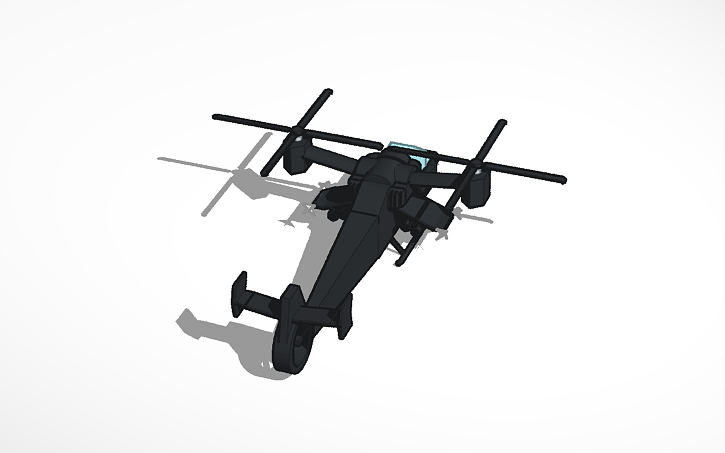 3D design Falcon helicopter - Tinkercad