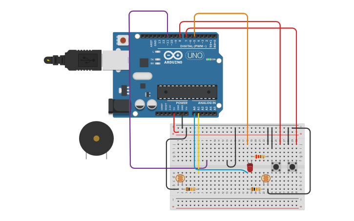 Circuit Design Pushbutton On And Off Tinkercad