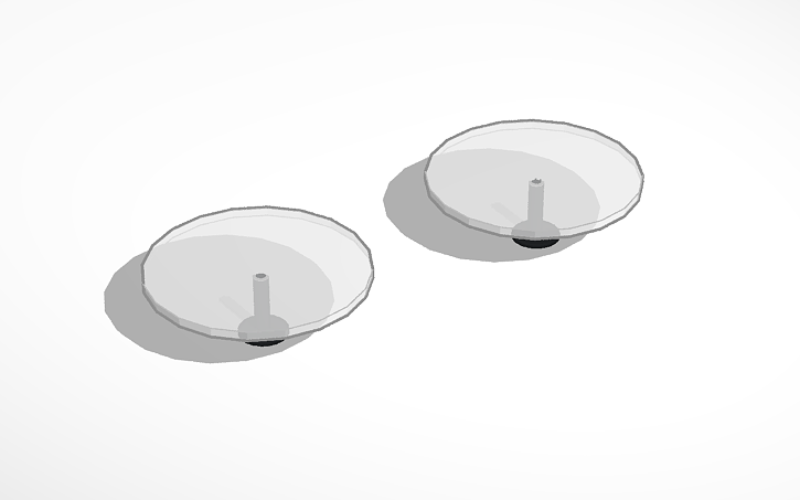 3D design Round tables (Complete) - Tinkercad